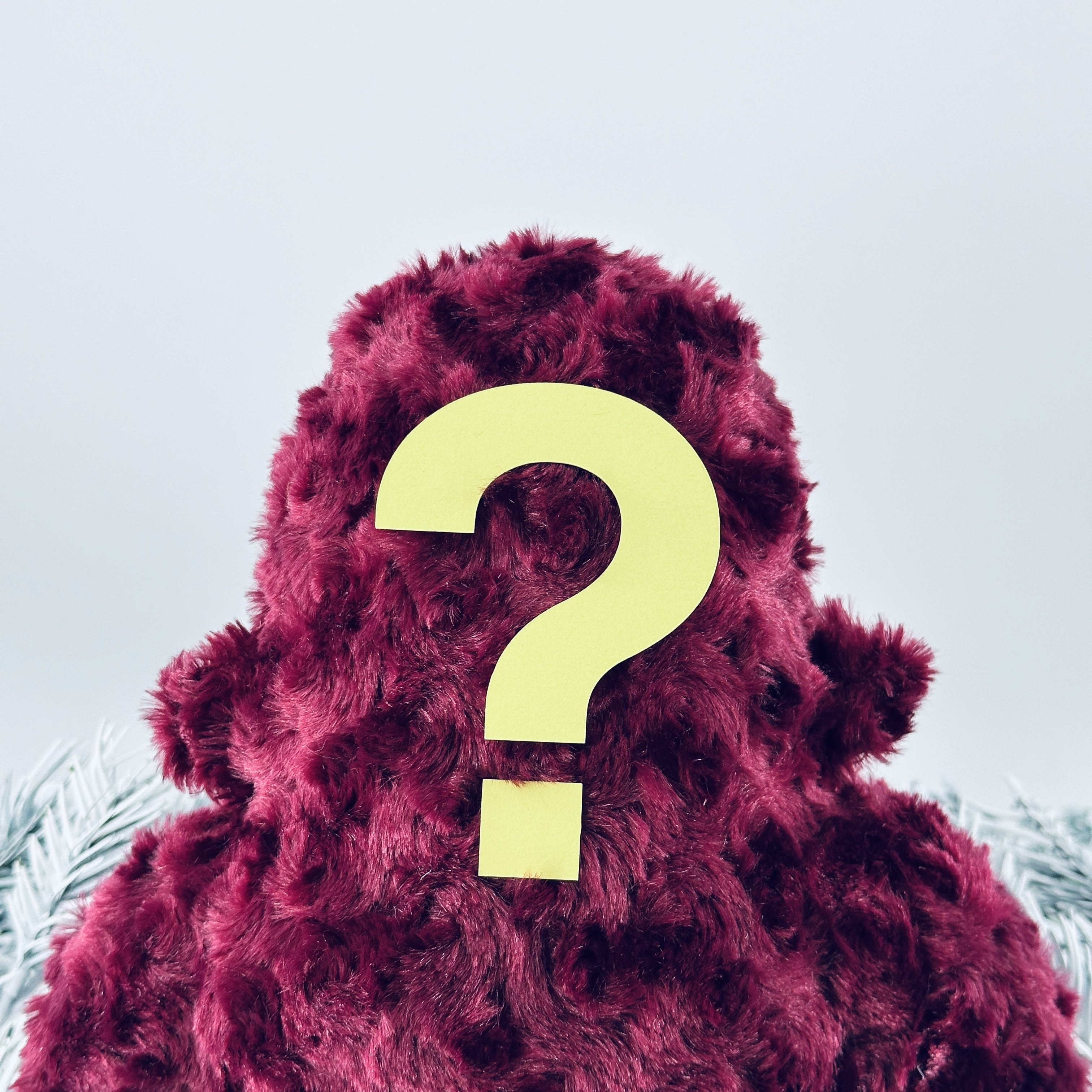 Custom Woolly Yeti - burgundy – Careful it Bites